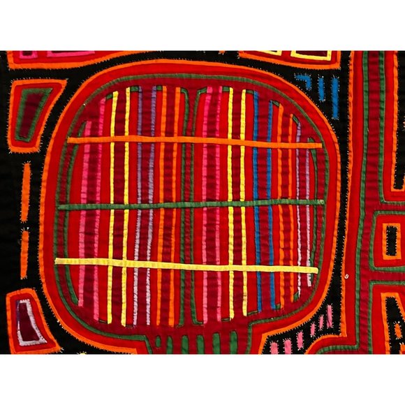 Molas | Art | Vintage 97s Panama Kuna Molas Indian Textile Tapestry ...